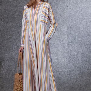 V1698 Vogue 1698 SEWING PATTERN EASY Sew Loose-fitting Dress Button ...