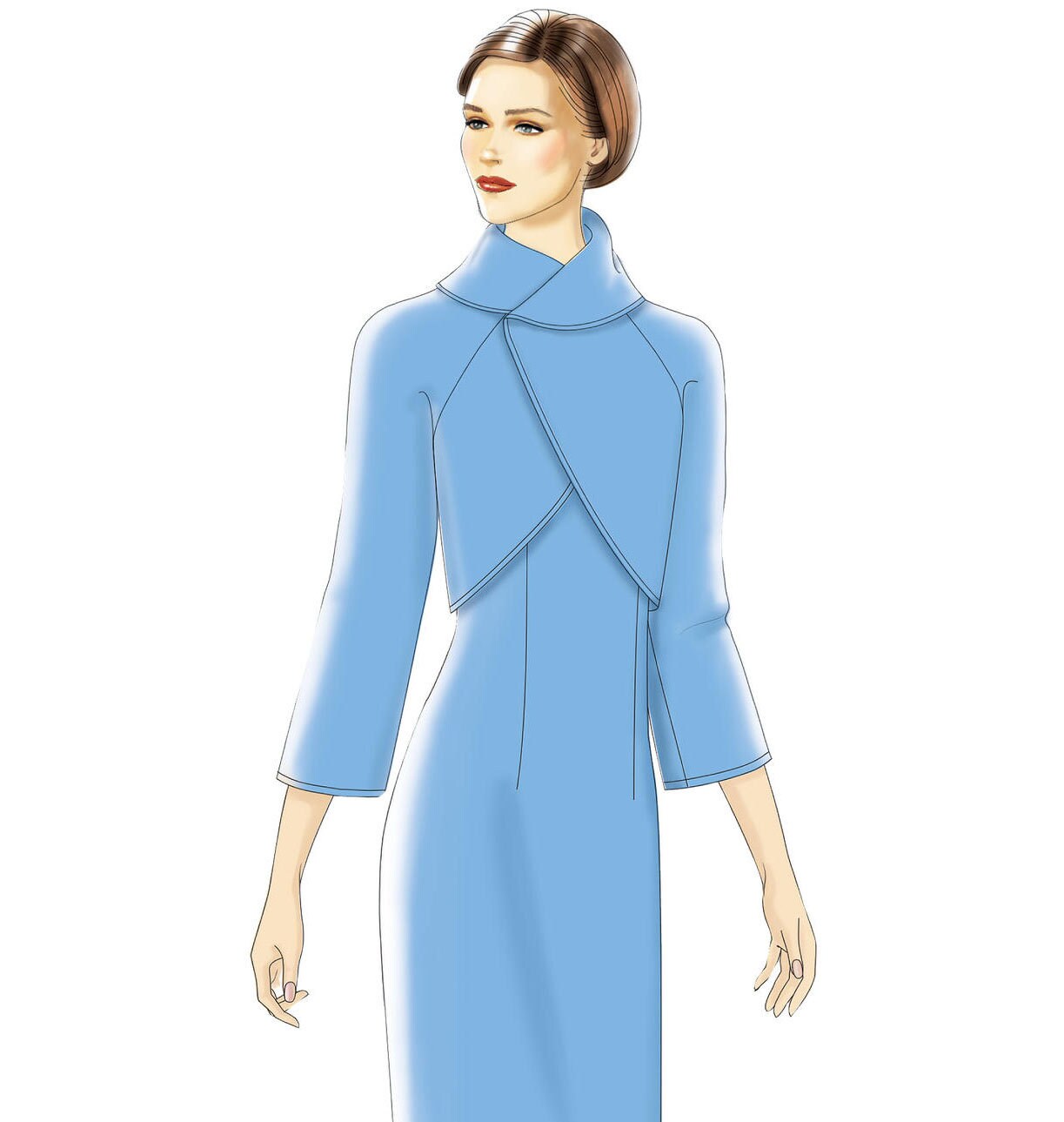 V9266 Vogue 9266 or Vogue 1736 Sewing Pattern Vintage Style of 1950's ...