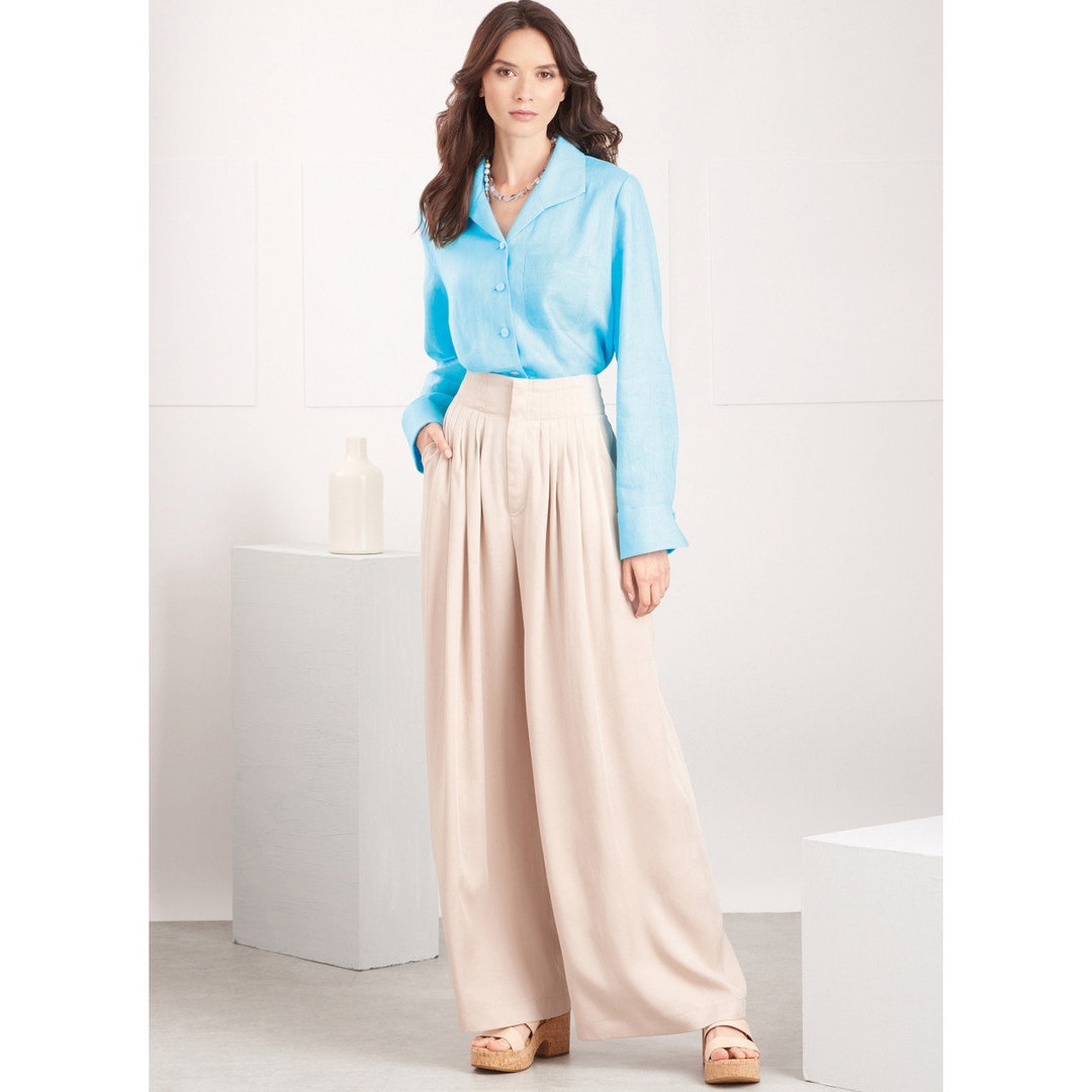 S9715 Sewing Pattern Misses' Skirt Pants Shorts Blouse Simplicity 9715 ...