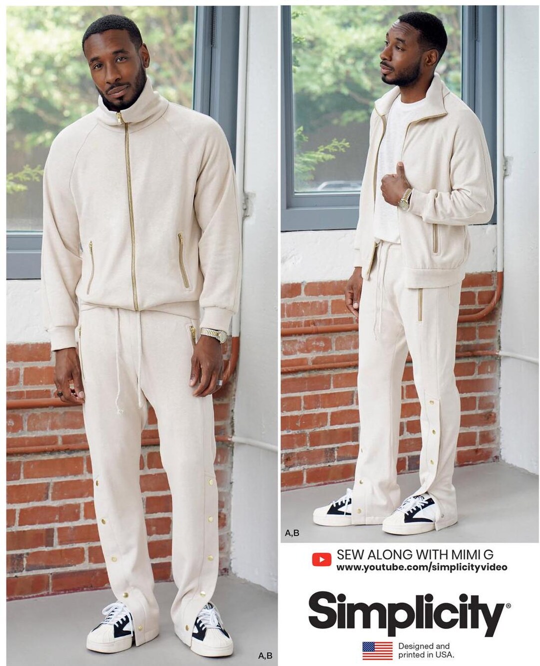 NEW S9458 Sewing Pattern Men's Jacket Pants Shorts Sizes XS-XL 34-52 ...