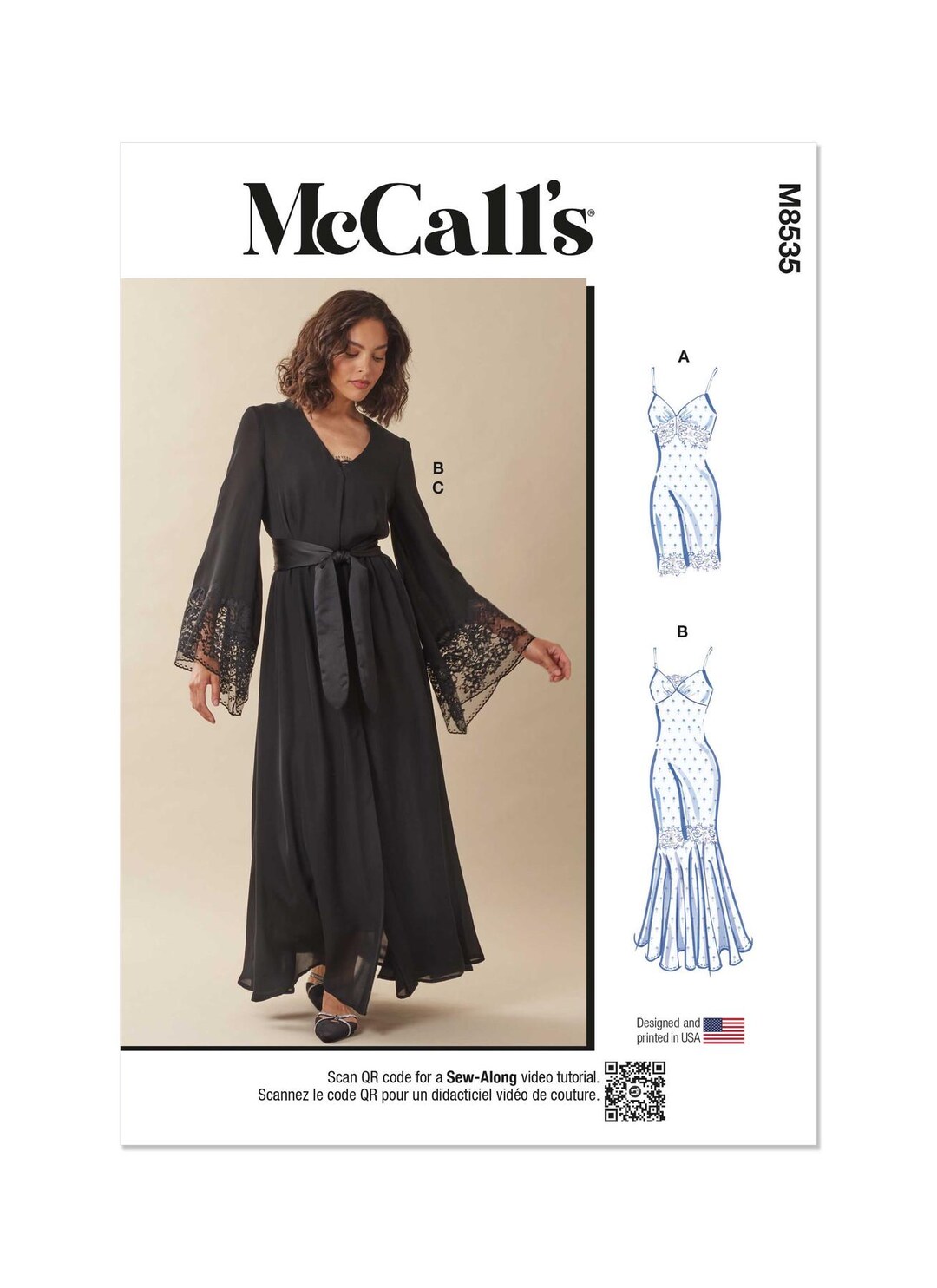 NEW Sewing Pattern Negligee Robe Nightgowns Sizes 10-18 - Etsy