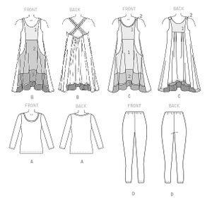 V9108 Vogue 9108 SEWING PATTERN Designer Marcy Tilton Top Dress ...