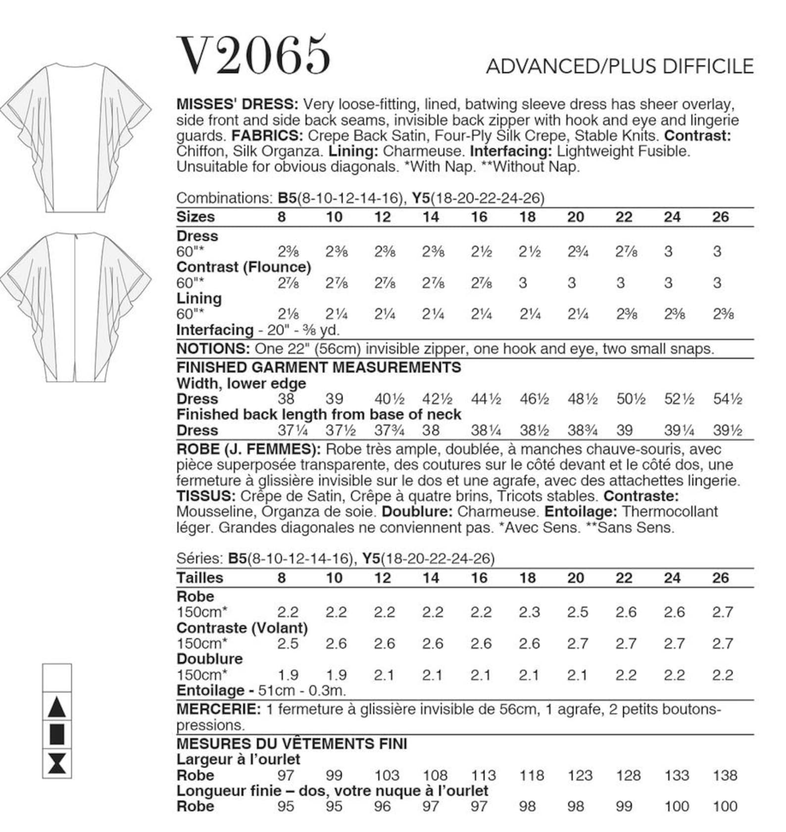 NEW V2065 Vogue 2065 Sewing Pattern Designer Tom and Linda Platt Dress ...