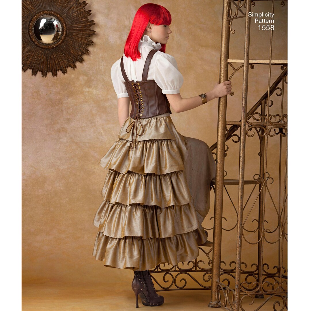 S1558 Sewing Pattern Simplicity Halloween Misses' Costumes Victorian ...