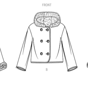 S9832 Sewing Pattern Child Kids' Girls' Boy's Sherpa Lined Jackets ...