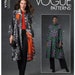 V1545 Vogue 1545 Sewing Pattern Designer Rebecca Valance Close-fitting ...