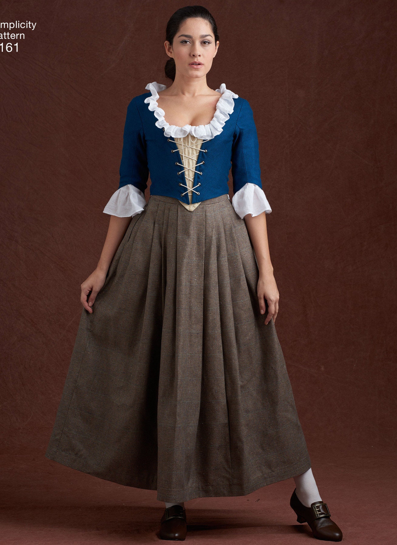 S8161 Sewing Pattern Georgian Misses' Costume Jacket Chemise Claire ...