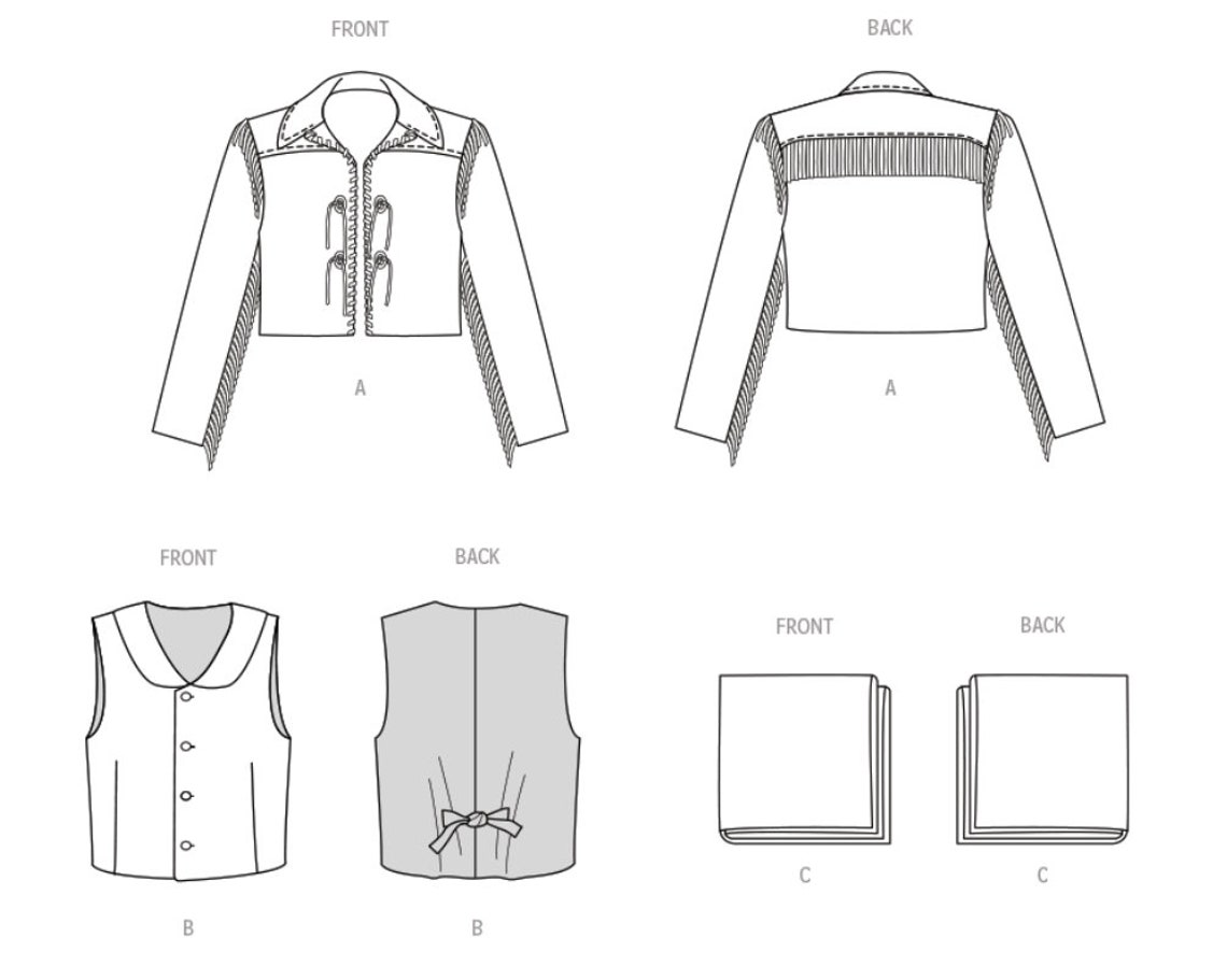 M8399 Mccall's Sewing Pattern Men's Costume Western Wild West Cowboy ...