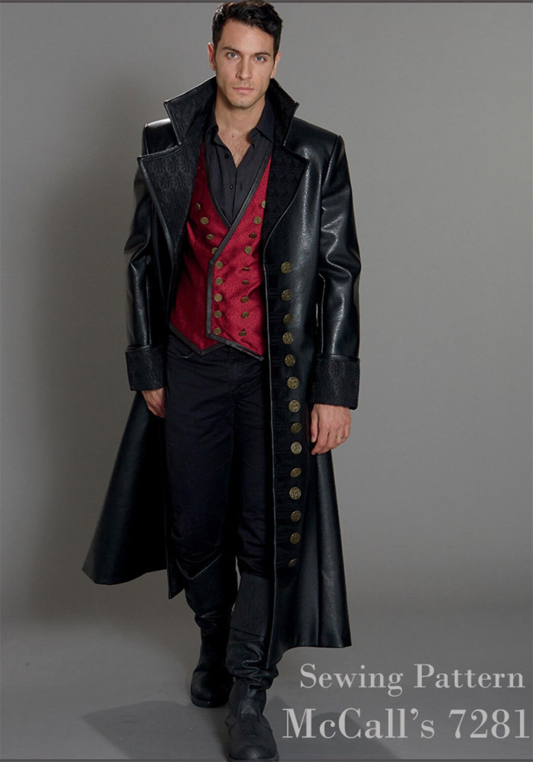 M7821 Sewing Pattern Men's Costume Coat Vest Sizes 44-52 23795598163 ...