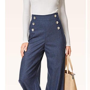 NEW Burda 6573 Sewing Pattern Misses' Sailor Pants Sizes 6-18 (EUR 32 ...