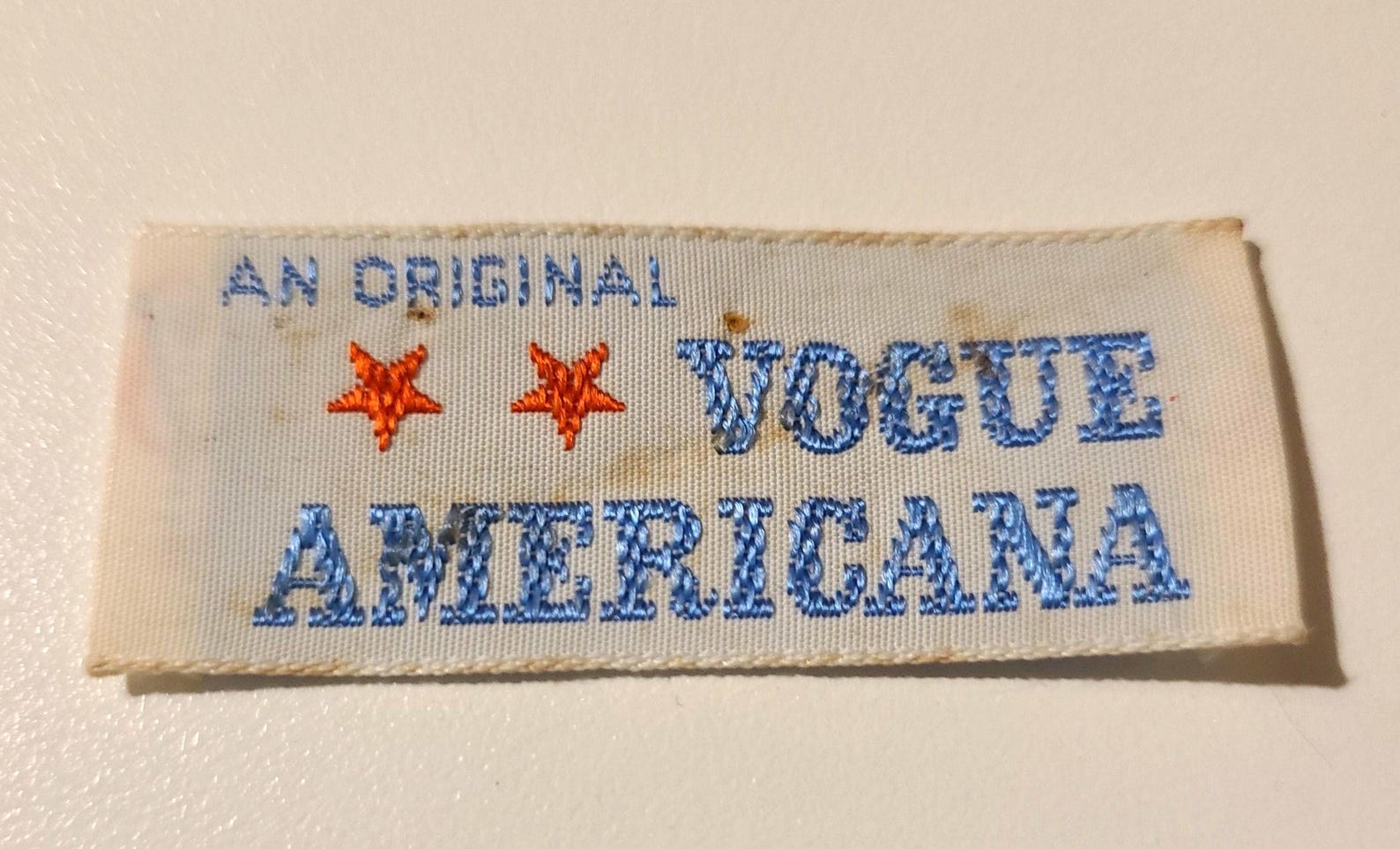 Vintage Clothing Labels Vogue Paris Original American Designer Original ...