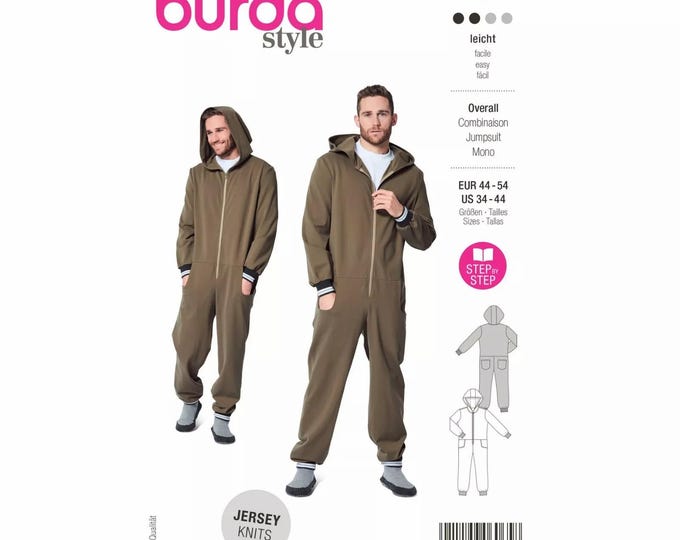 Burda 6871 Herrenanzug, Weste und Gehrock Schnittmuster. Größe Euro 44 ...