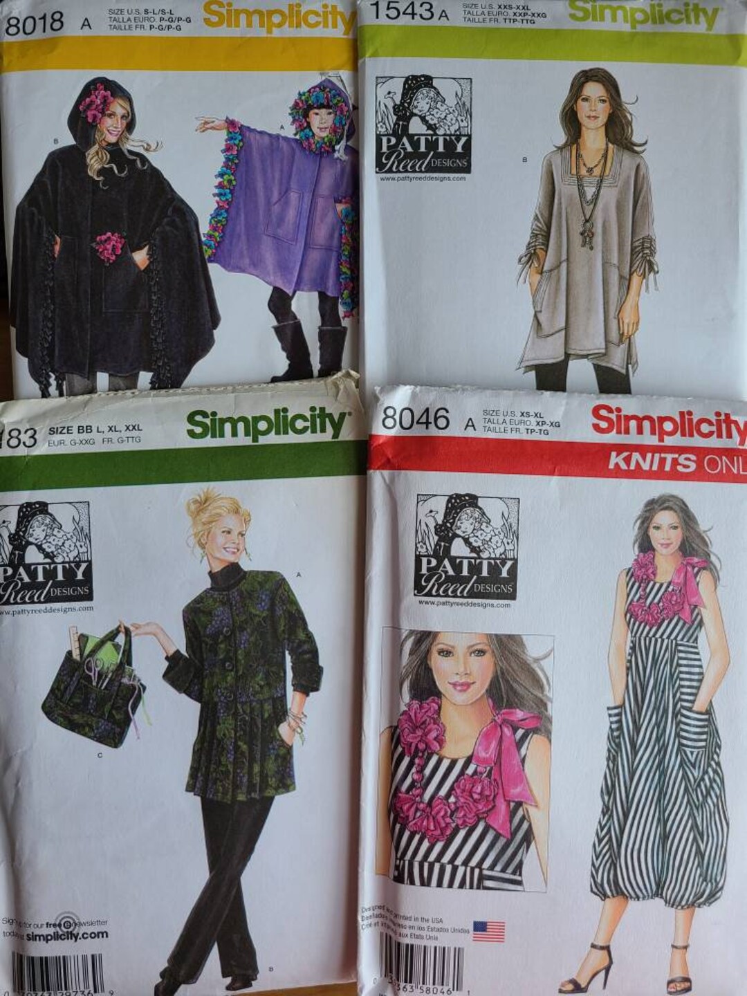 Sewing Pattern Patty Reed Designs Dress Tunic Jacket Bag Pants Poncho ...