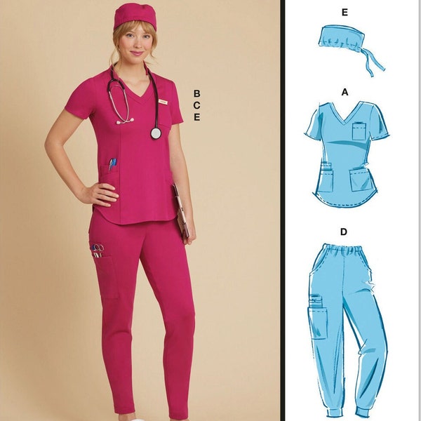 Scrubs Pattern - Etsy