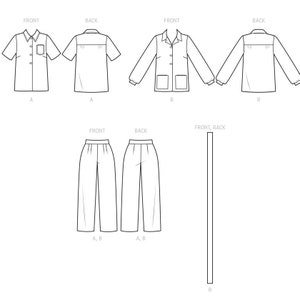 S9635 Sewing Pattern Vintage 1940s Design Negligee Lounge Top Pants ...