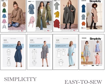 S9684 Sewing Pattern Misses' Hooded Coats & Jacket W/ Length Variations ...