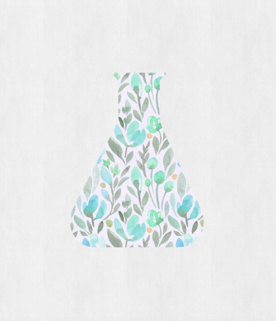 Floral Flasks, Blue Science Chemistry Nursery for Girls and Boys - Etsy