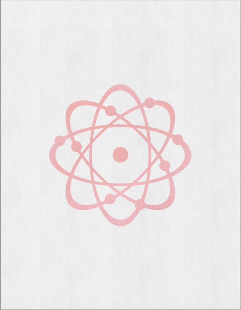 Physics Nursery Wall Art/ Pink Science Nursery/ physical | Etsy