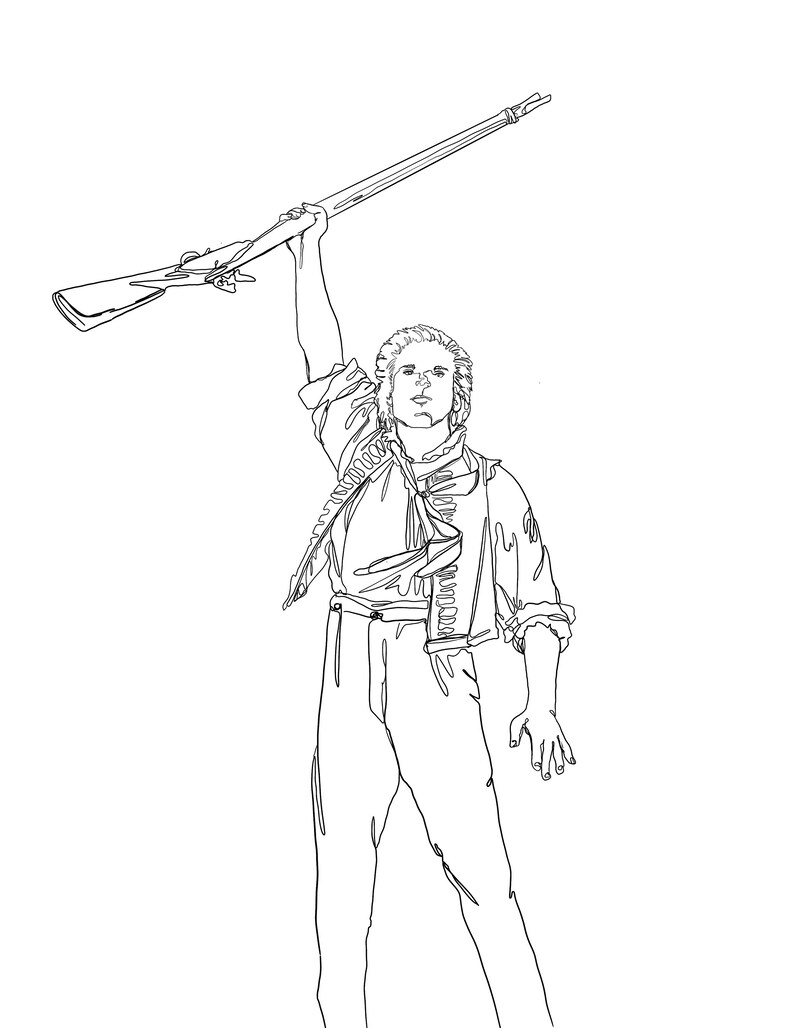 Les Mis Line Art Poster - Etsy