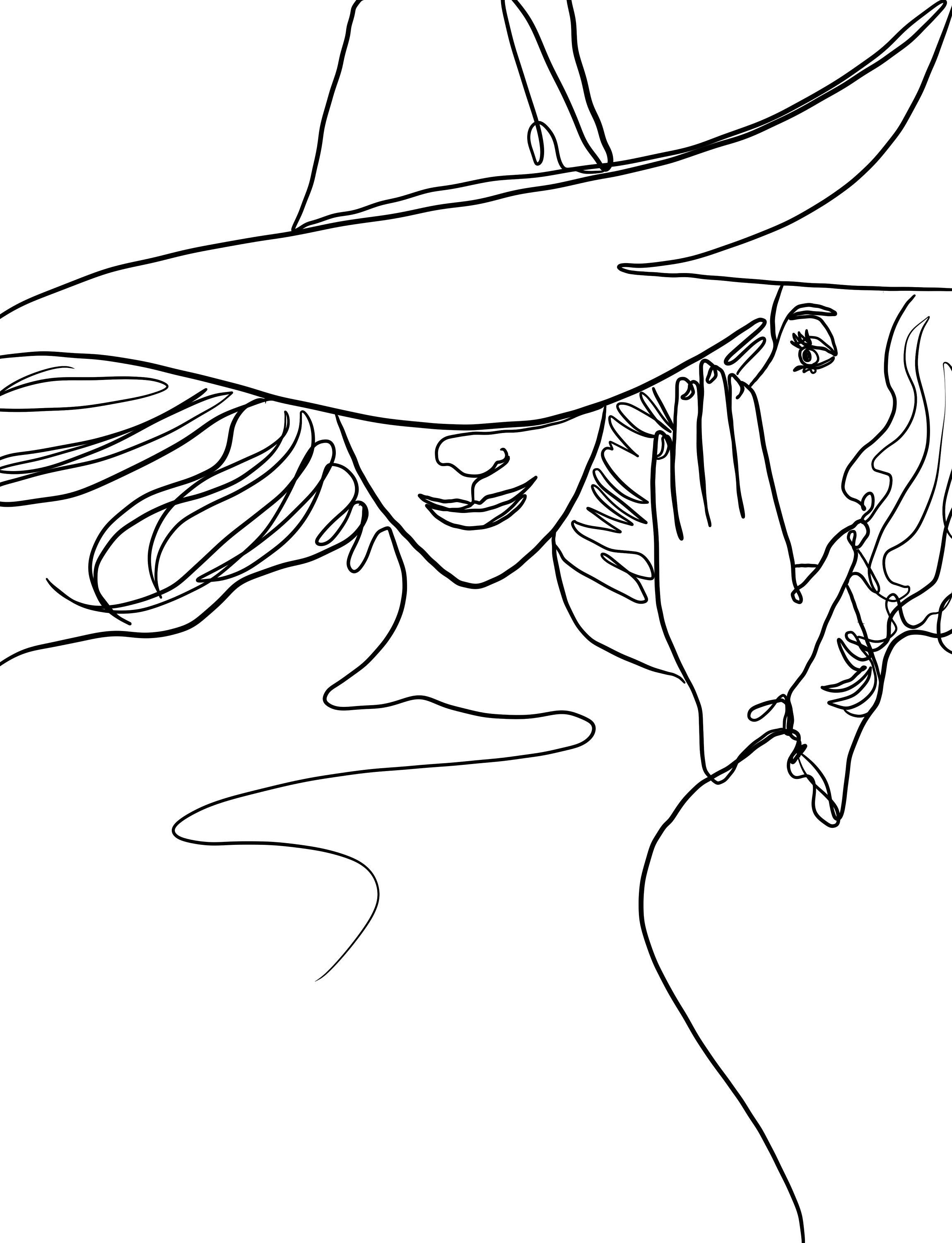 Wicked Poster Line Art - Etsy