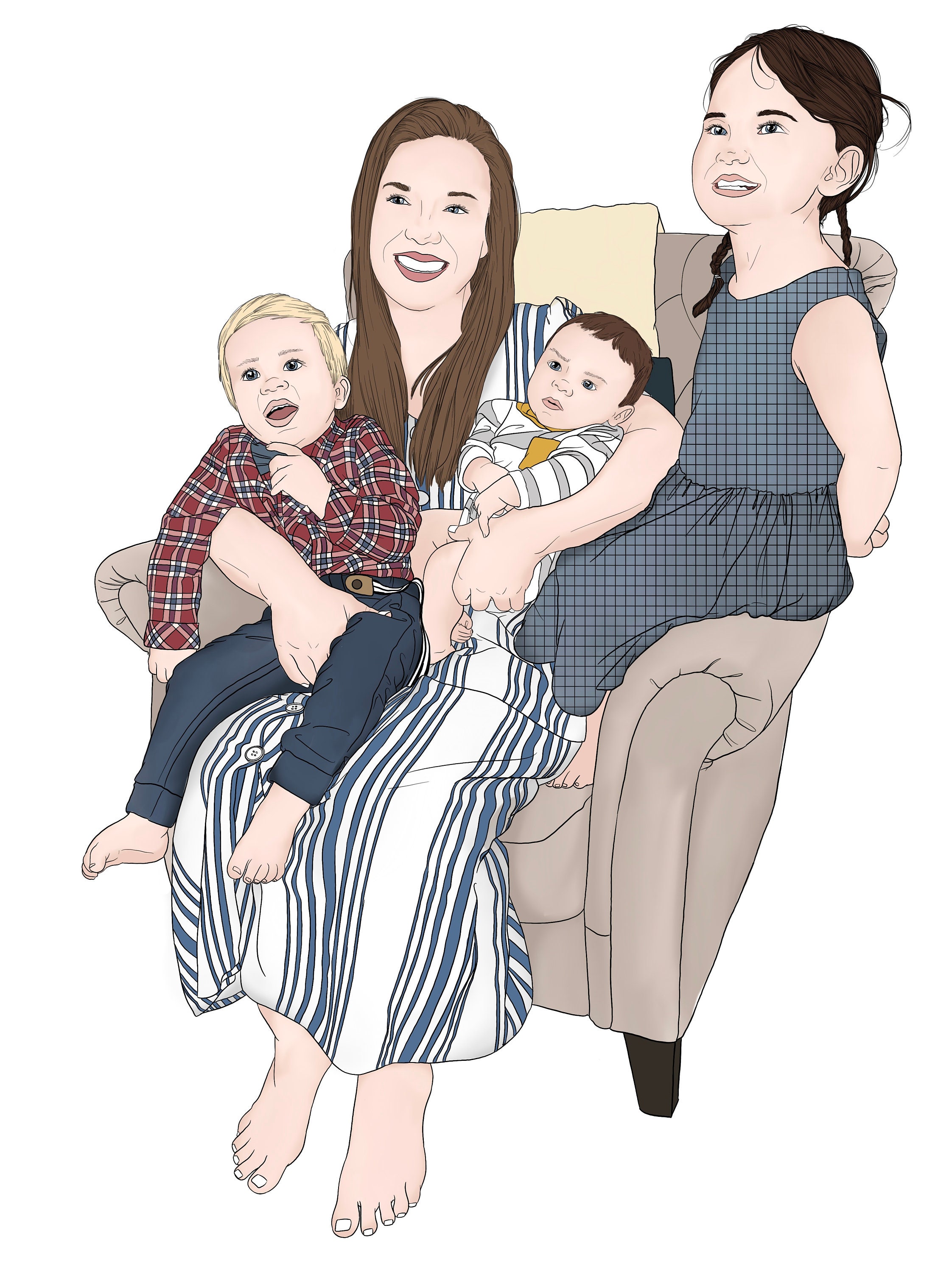Digital Drawing-group Photo - Etsy