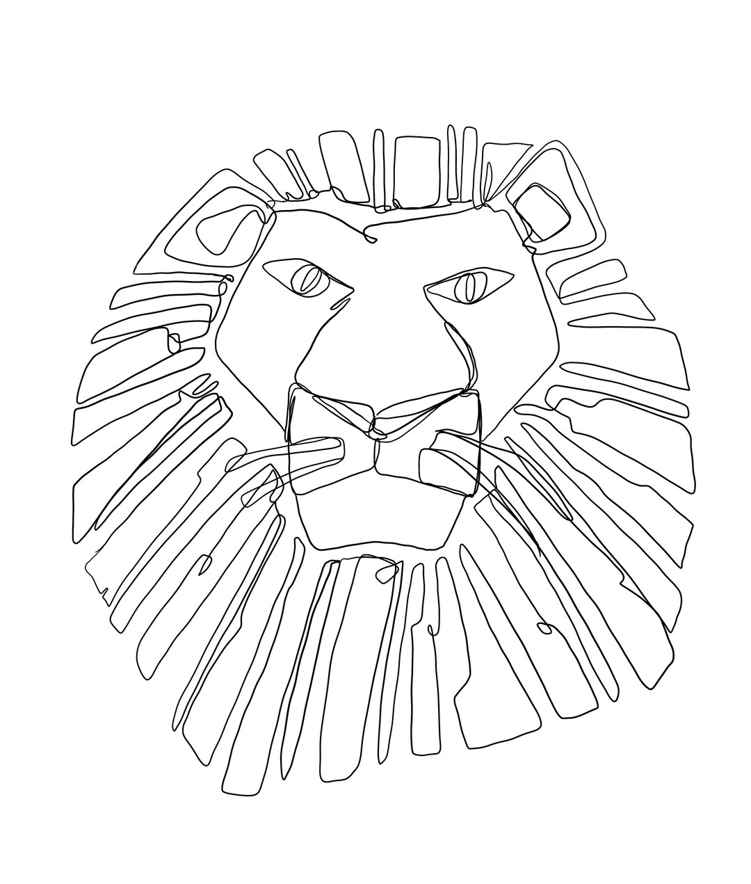 Lion King Line Art - Etsy