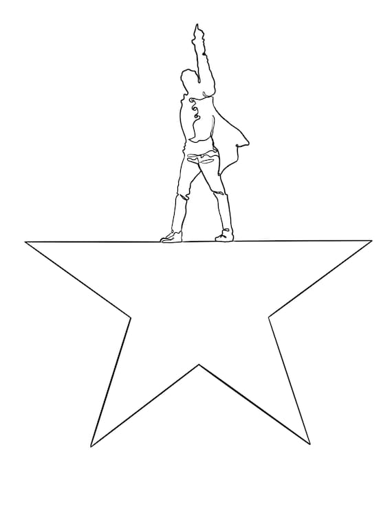 Hamilton Line Art | Etsy