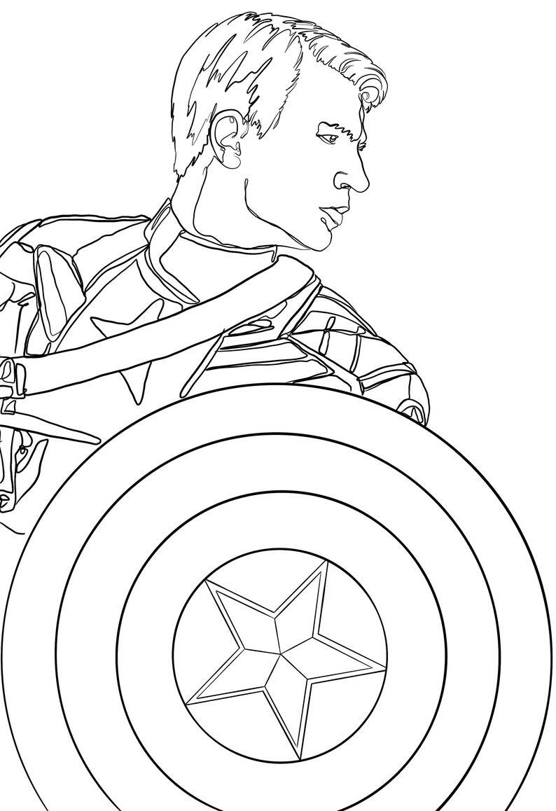 Avengers Line Art Bundle - Etsy