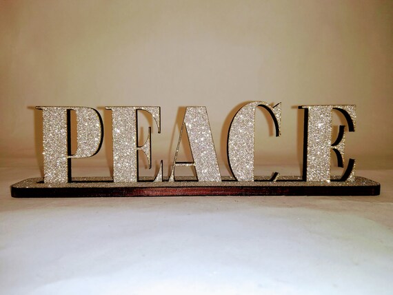 Holiday Decor Holiday Home Decor Peace Bling Peace Sign | Etsy