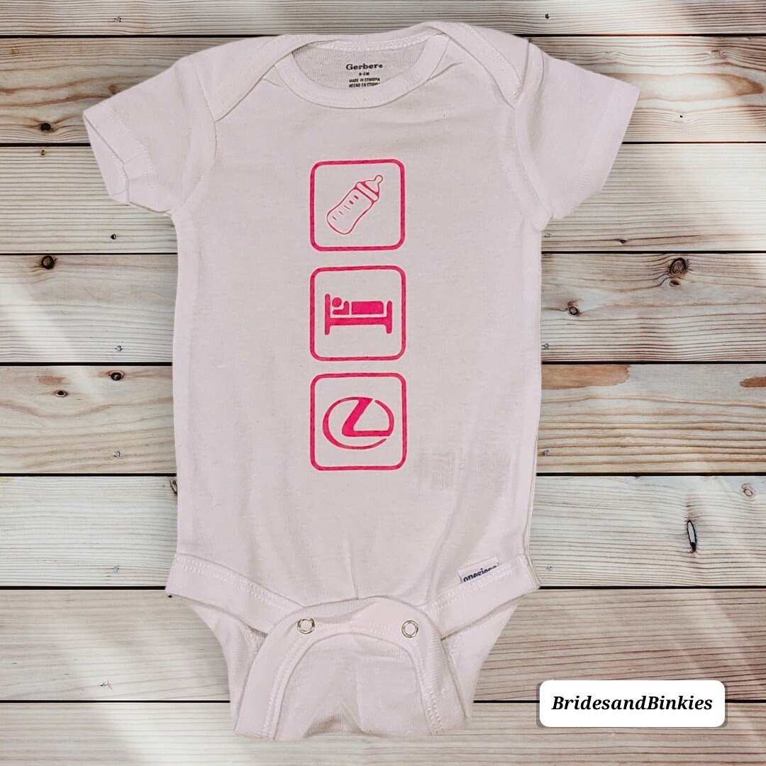 Eat Sleep Cars/eat Sleep Lexus/baby Car Outfit/funny Baby Outfit/baby ...
