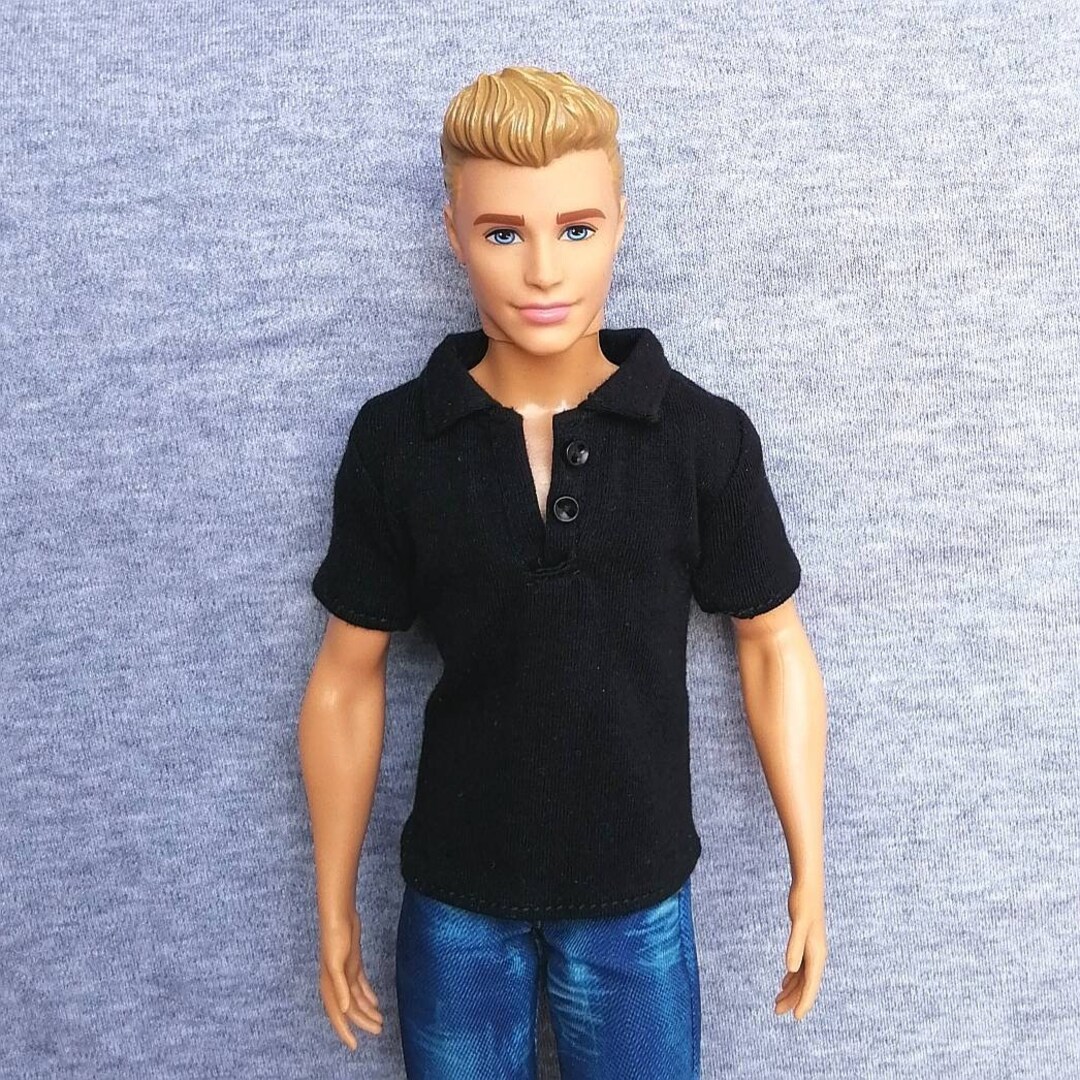 Handmade Doll Black Polo Tshirt Doll Clothes for 12" Dolls（if You Want ...