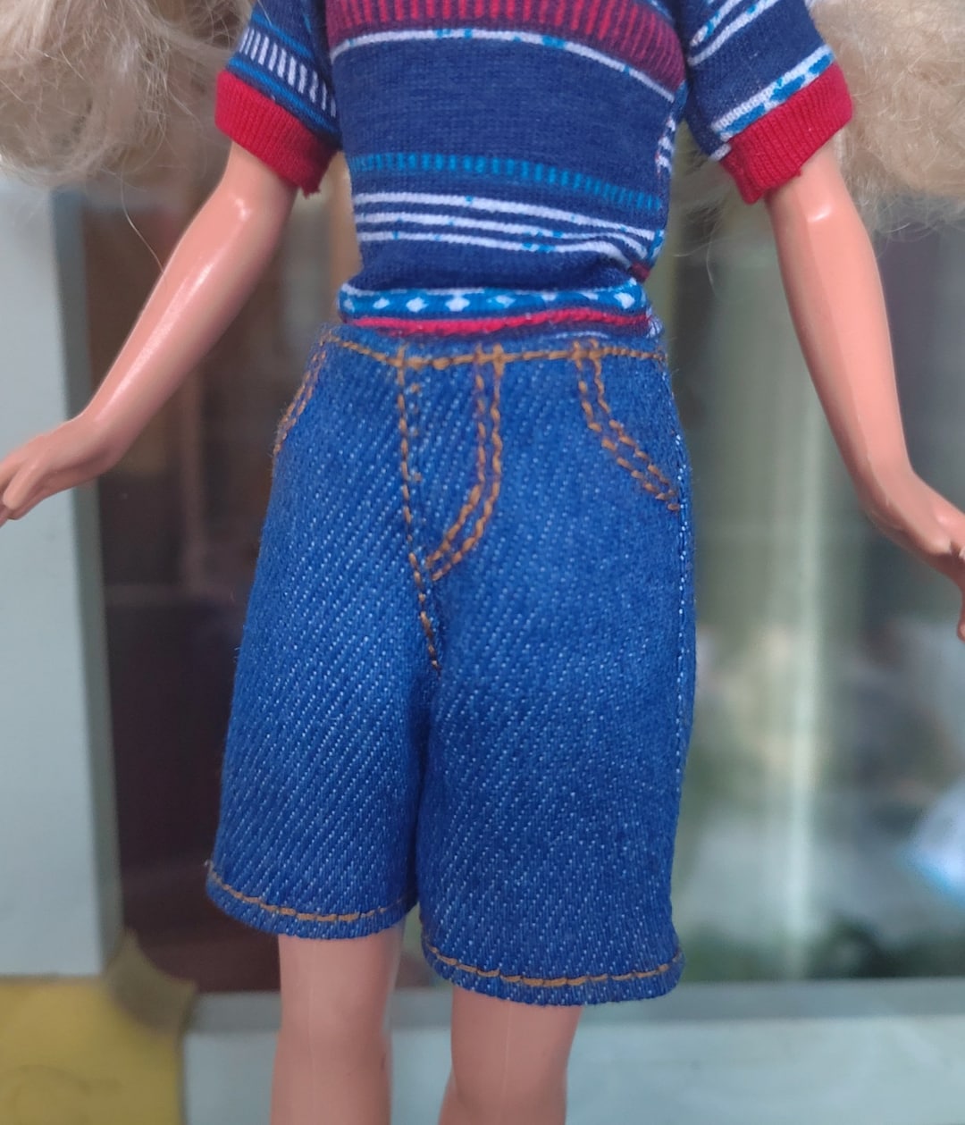 Handmade Doll Clothes Jeans Shorts for 9" Dolls(the Tshirt is Not ...