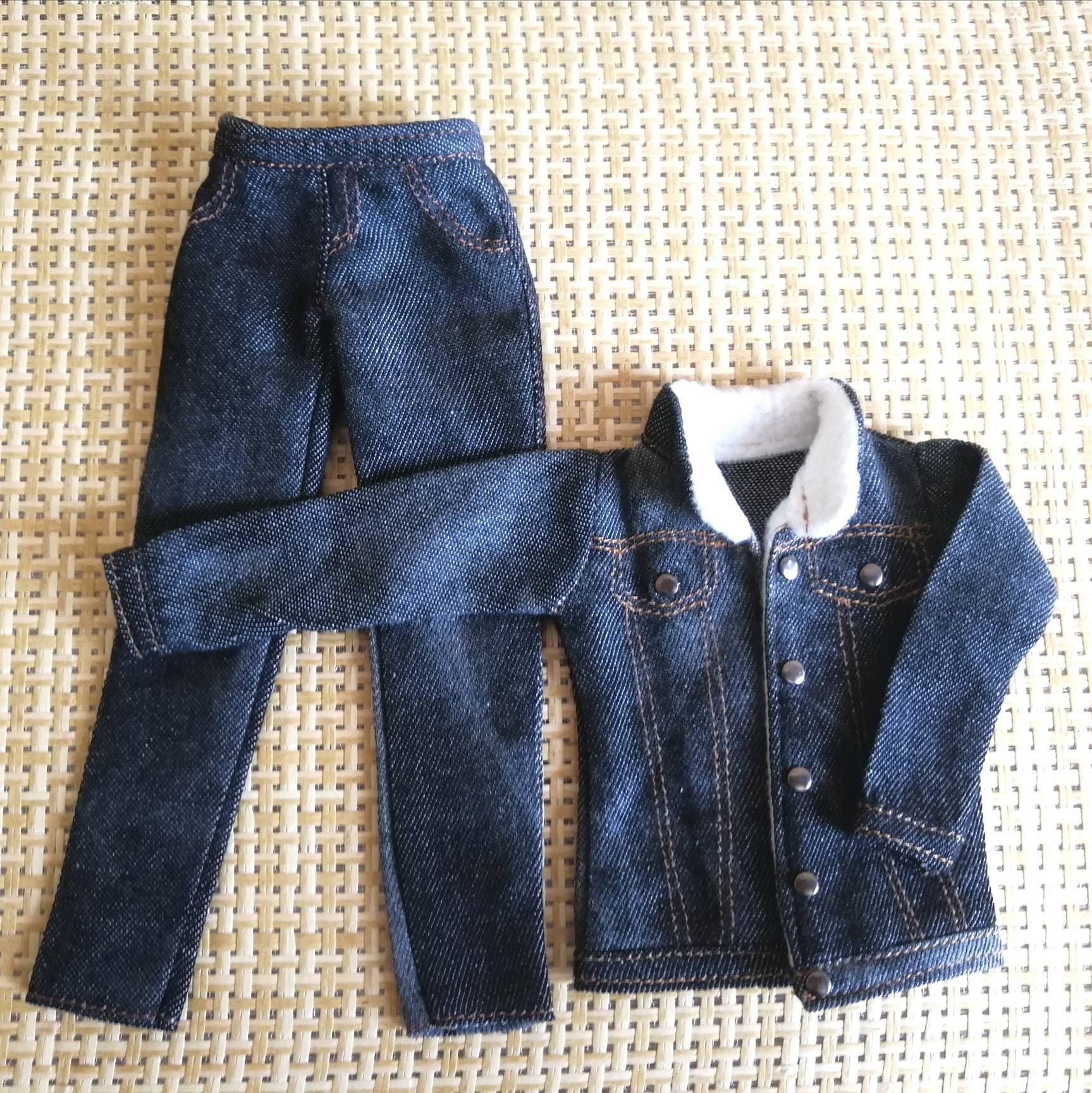 Handmade Doll Jacket & Pants Jeans Set Doll Clothes for - Etsy