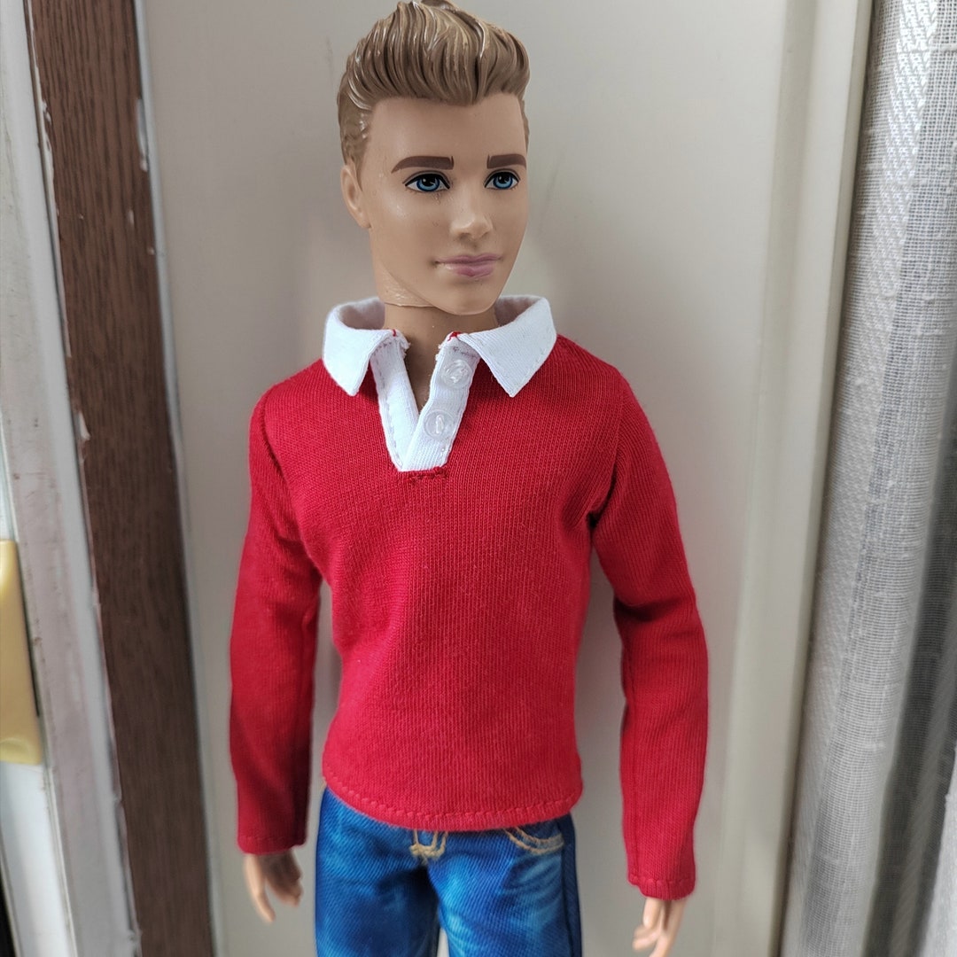 Handmade Doll Red Polo Shirt Doll Clothes for 12" Dolls（custom Order ...