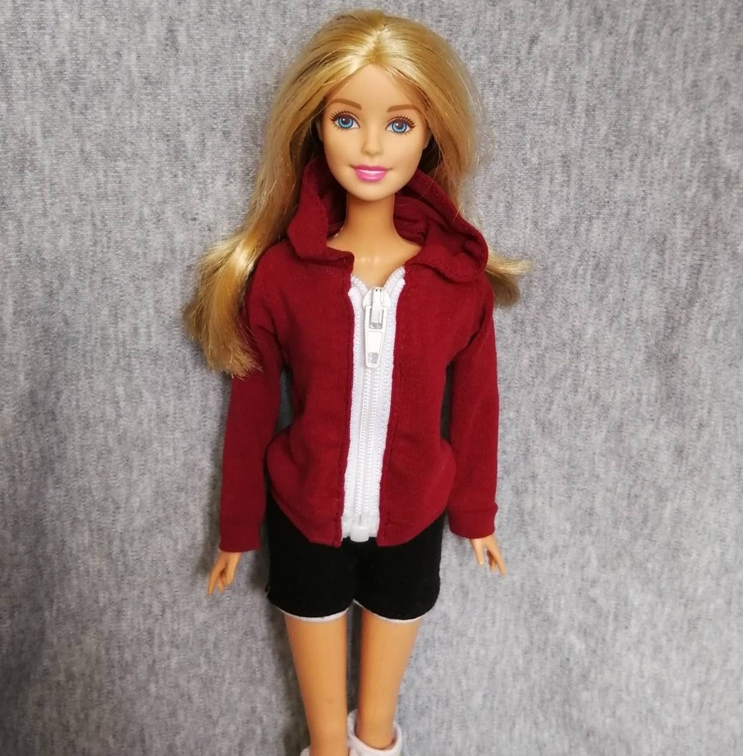 Handmade Doll Maroon Hoodie Coat Doll Clothes for 11.5" Dolls - Etsy