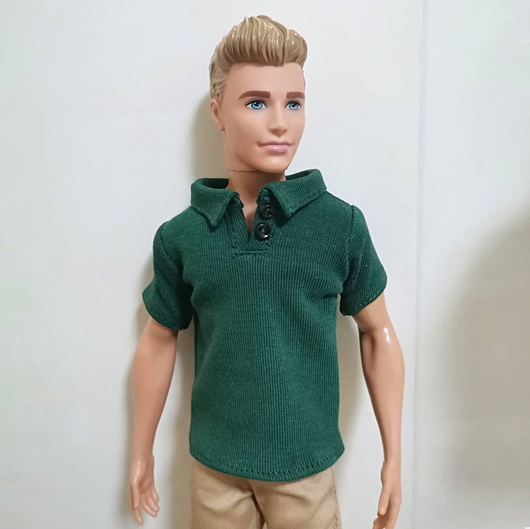 Handmade Doll Dark Green Polo Shirt Doll Clothes for 12" Dolls(customer ...