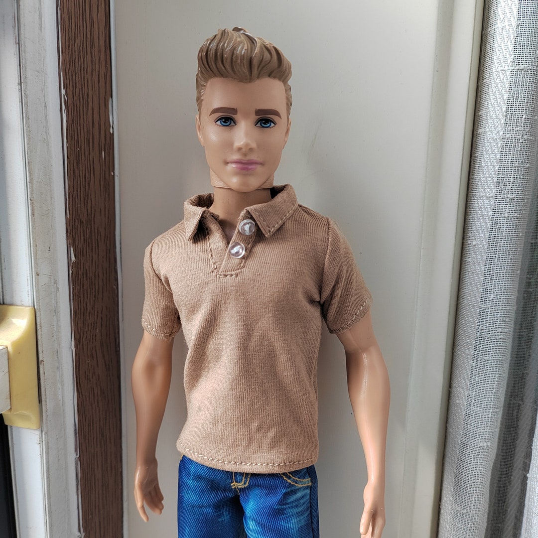 Handmade Doll Beige Polo Shirt Doll Clothes for 12" Dolls(customer ...