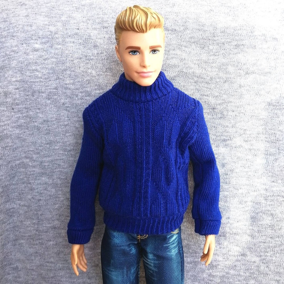 Handmade Doll Sweater Royal Blue Doll Sweaters Clothes for 12" Dolls(if ...