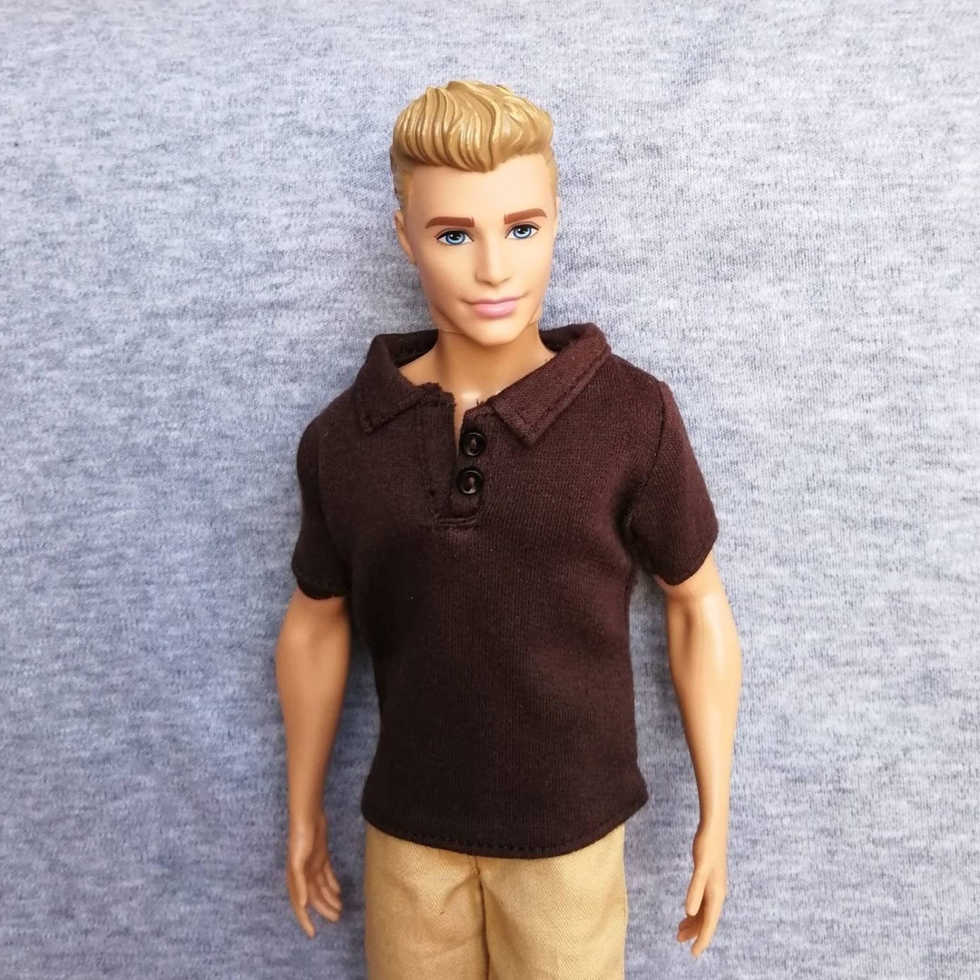 Handmade Big Doll Brown Polo Tshirt Doll Clothes for 12" Dolls（worldbox ...