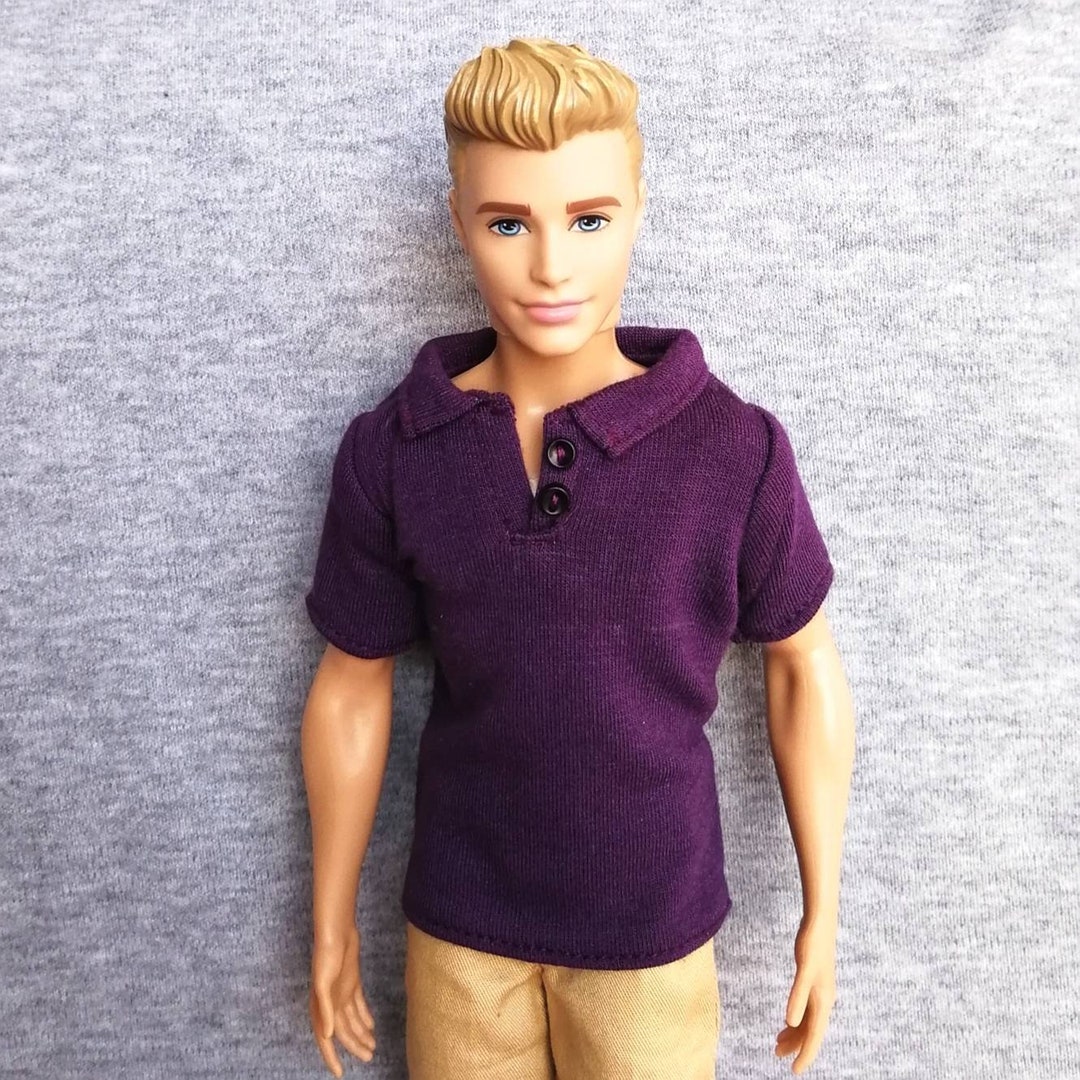 Handmade Doll Purple Polo Tshirt Doll Clothes for 12" Dolls（if You Want ...