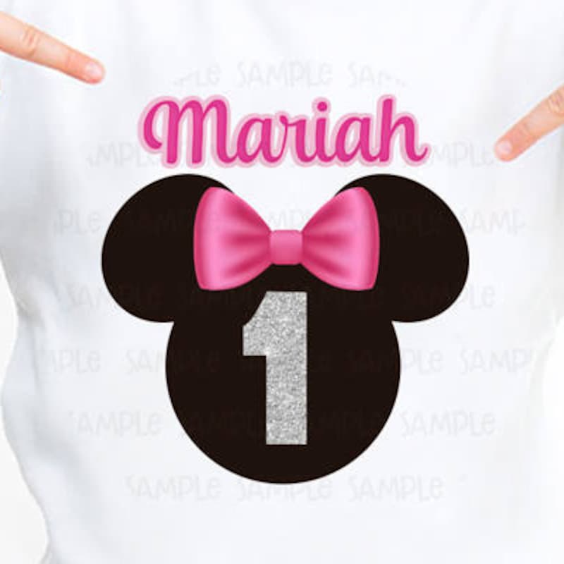 Minnie Mouse Iron On - Etsy