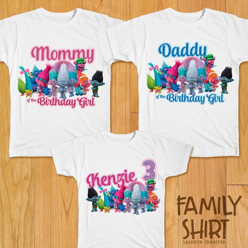 Trolls Iron on Transfer Birthday Troll Trolls Birthday - Etsy