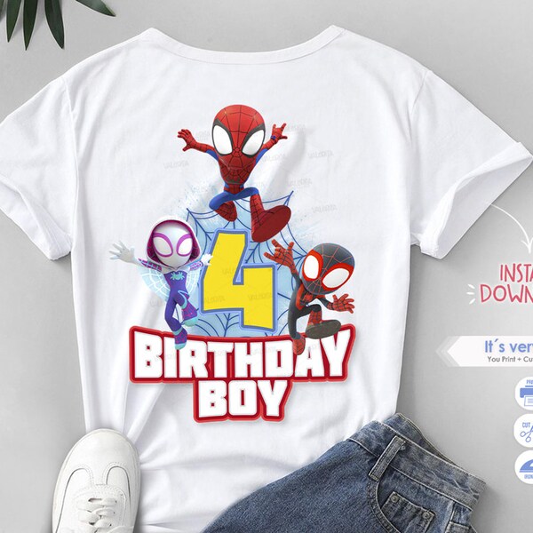 Spidey 4th Birthday - Etsy
