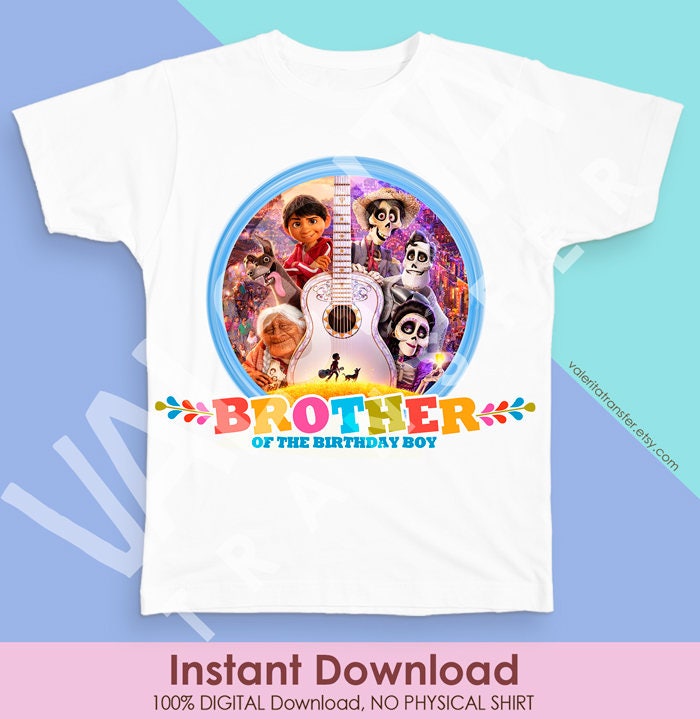 4 Coco Disney Birthday Family Shirt Coco Movie Shirt | Etsy