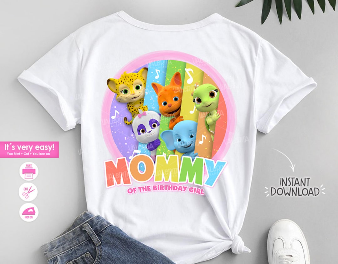 Word Party Design Shirt Mommy of the Birthday Girl Word Party Png Word ...