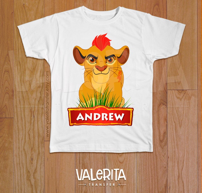 Lion Guard Birthday Shirt Lion Guard Iron On Personalized | Etsy