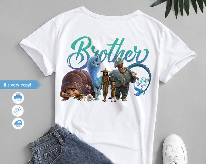 Raya the Last Dragon Brother of the Birthday Girl, Raya Sisu, Shirt ...