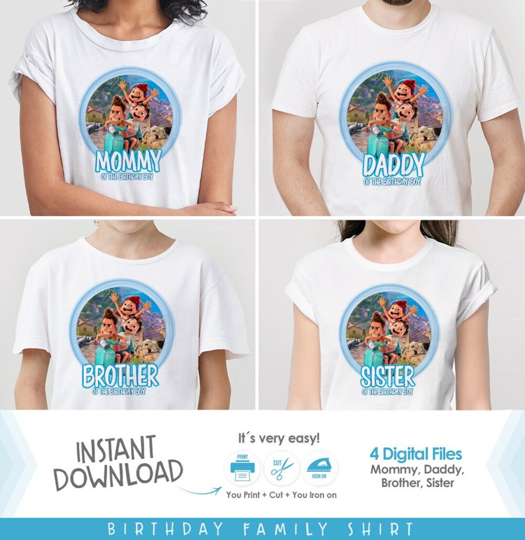 Luca Birthday Shirt Luca Family Shirt Mommy Daddy Brother - Etsy