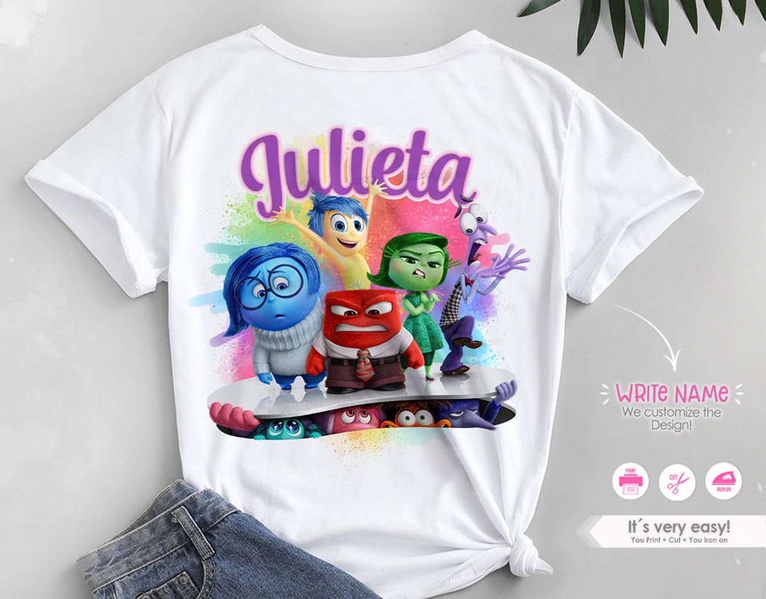 Inside Out 2 Custom Name Shirt Design Personalized PNG Shirt for Kids ...