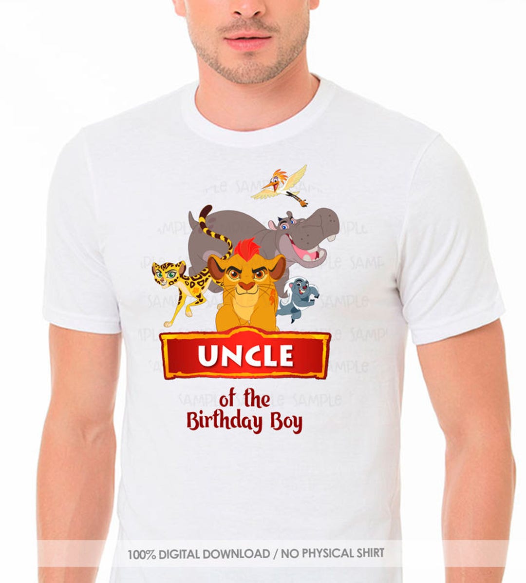 Lion Guard Shirt, Lion Guard Uncle Shirt, Birthday Party Shirt ...
